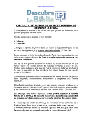 Manual Operativo Descubre la Biblia (Revision 2015) | PDF