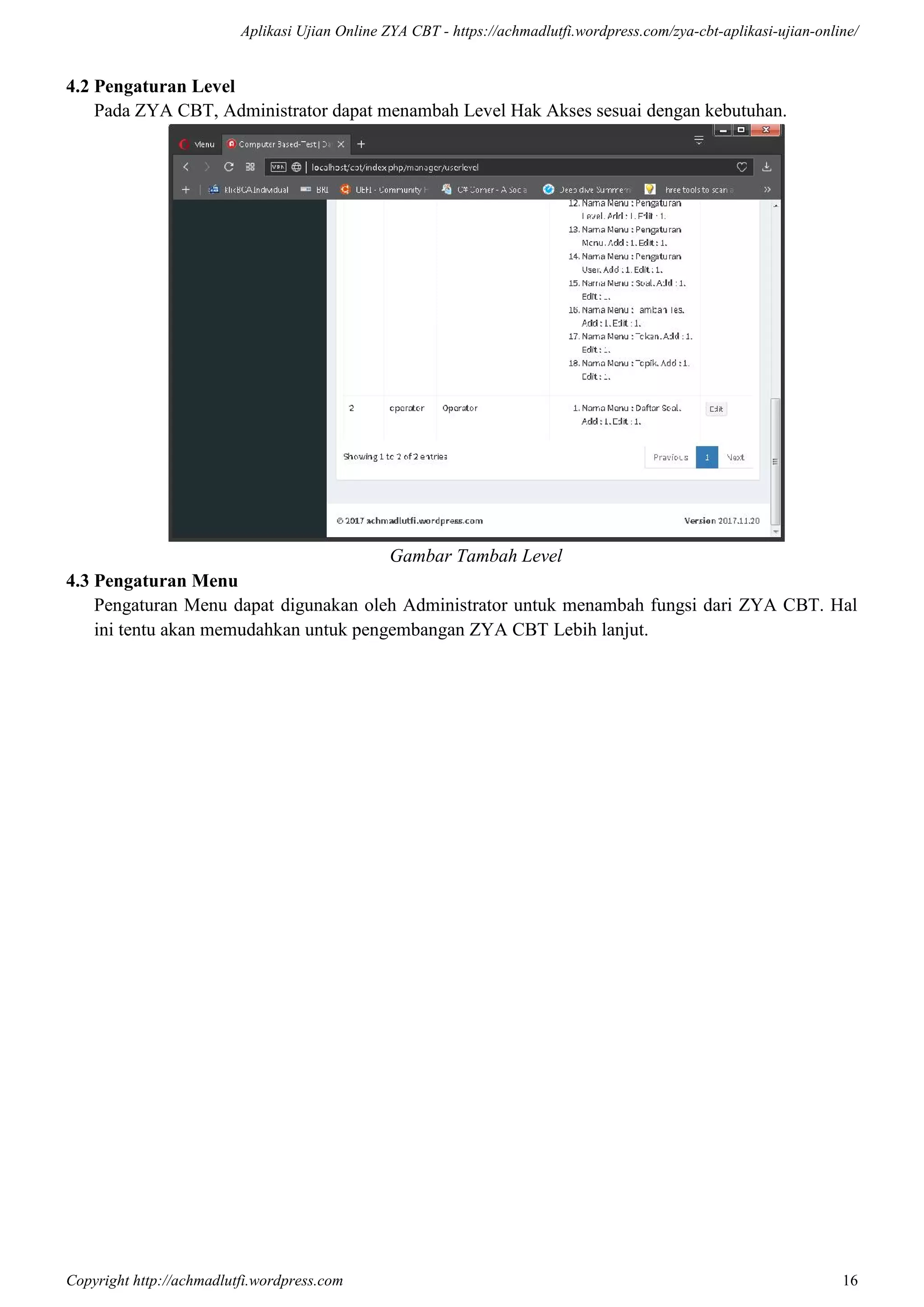 Manual aplikasi ujian online zya cbt - Administrator | PDF