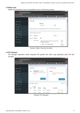Manual aplikasi ujian online zya cbt - administrator | PDF