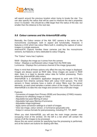 Manual Atik 16 Ic | PDF