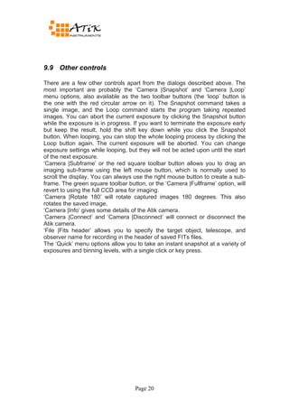 Manual Atik 16 Ic | PDF