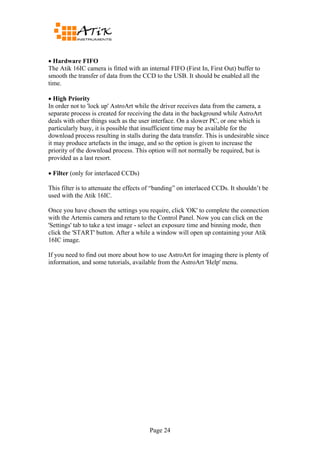 Manual Atik 16 Ic | PDF