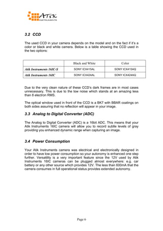 Manual Atik 16 Ic | PDF