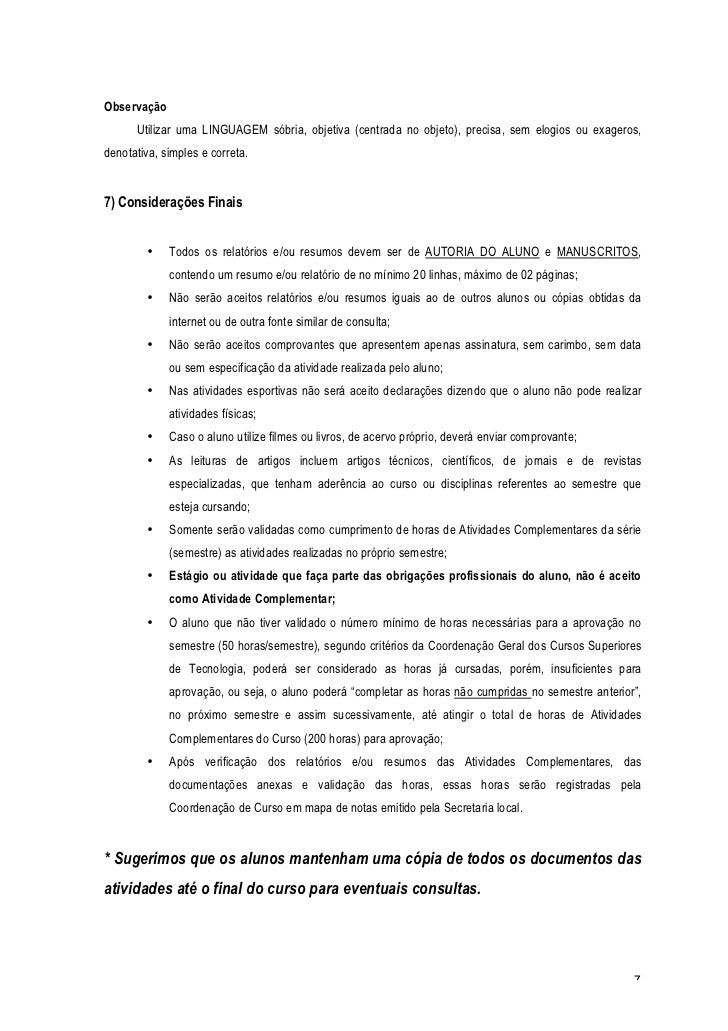 Exemplo De Relatorio De Horas Complementares – Novo Exemplo Exemplo De Relatorio De Horas Complementares – Novo Exemplo