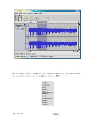 Manual de Audacity | PDF