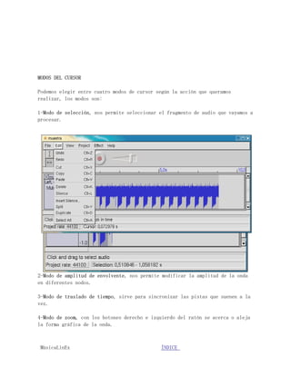 Manual de Audacity | PDF