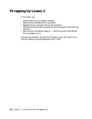(Manual) auto cad 2000 visual lisp tutorial (autocad) | PDF
