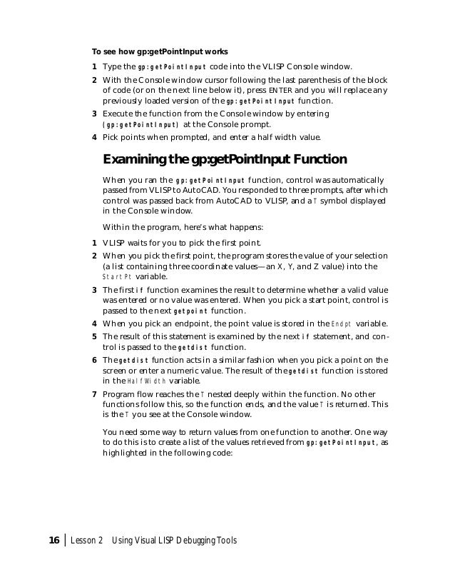 Manual Auto Cad 2000 Visual Lisp Tutorial Autocad Pdf Desktop Publishing Computer