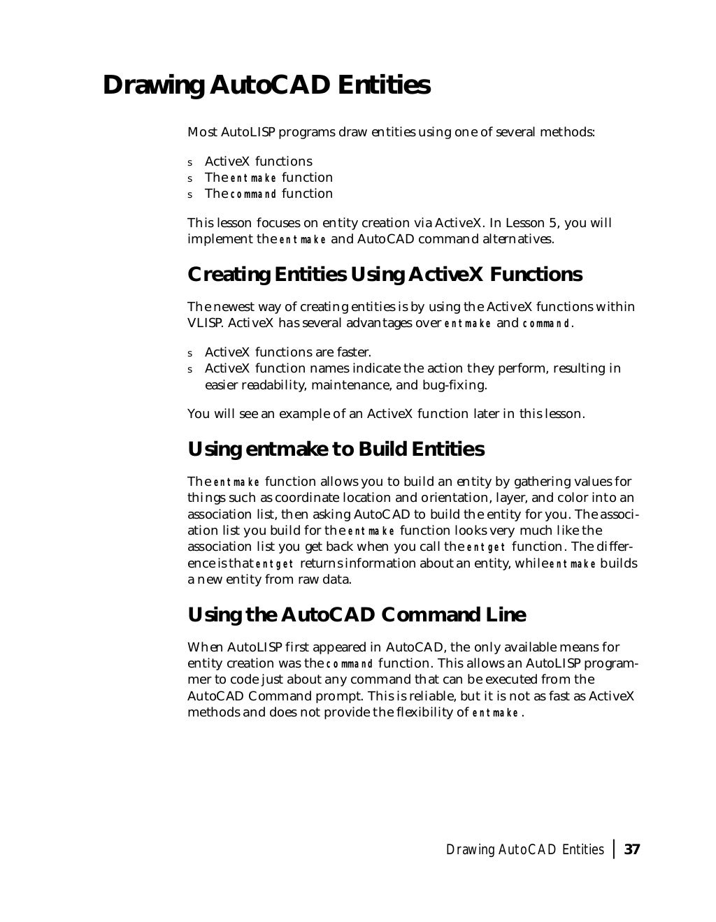 (Manual) auto cad 2000 visual lisp tutorial (autocad) | PDF
