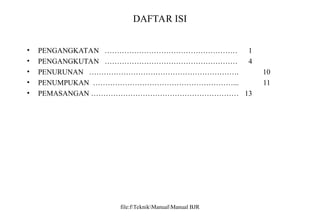 Manual Bantalan Jalan Rel Kereta Api (Guidebook) | PPT