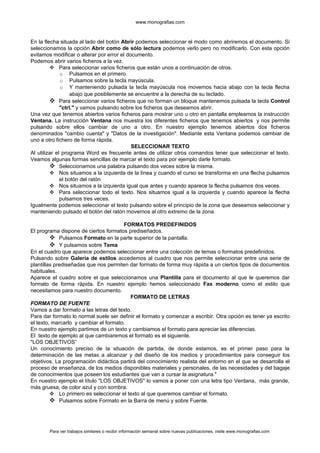 Manual basico de computacion(power point word-excel) | DOC