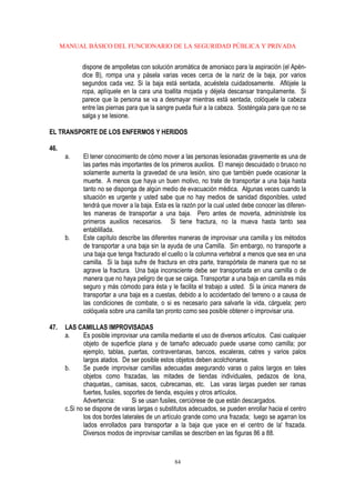 Manual basico de primeros auxilios para el funcionario de seguridad y ...