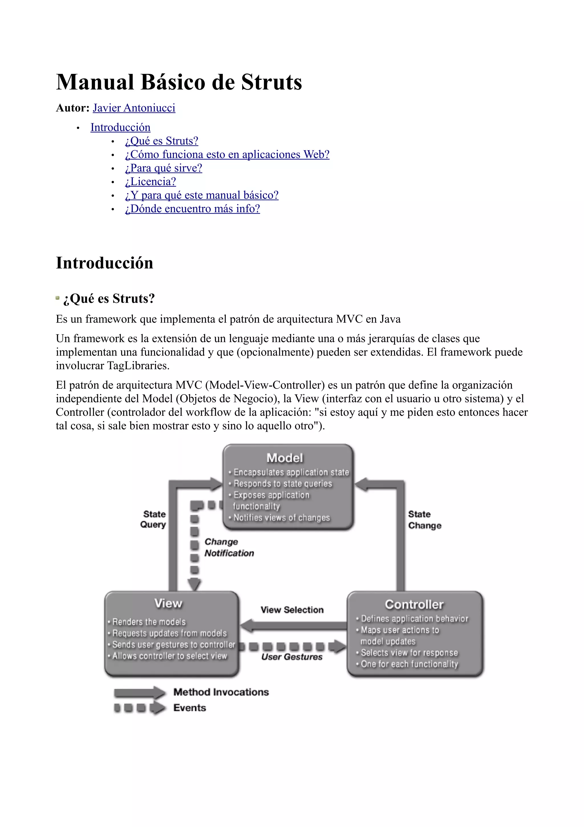 Manual Basico De Struts | PDF
