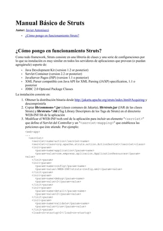 Manual Basico De Struts | PDF