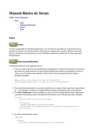 Manual Basico De Struts | PDF