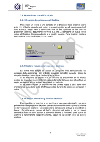 Manual basico de word y windows xp | PDF | Operating Systems | Computer ...