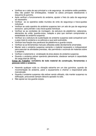 Manual bkl para_andaime_suspenso | PDF