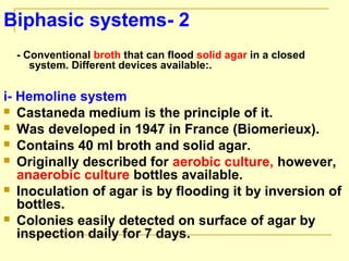 Manual blood culture Techniques | PPT