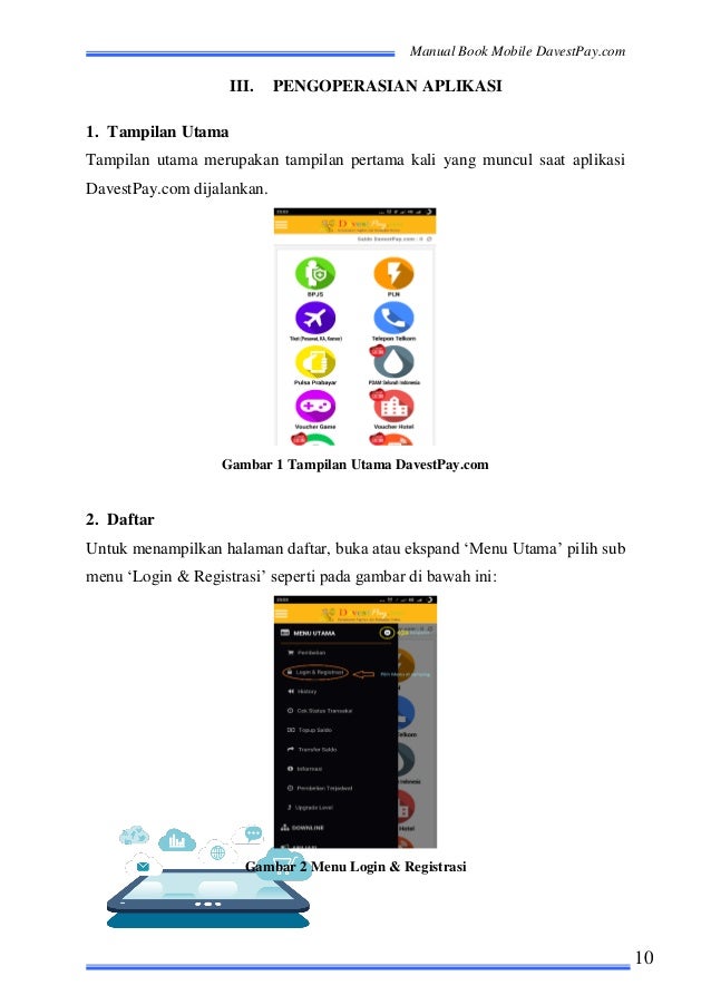 Manual Book Aplikasi Mobile DavestPay.com