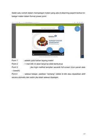 Manual book elearning pusdiklat kkb untuk peserta | PDF