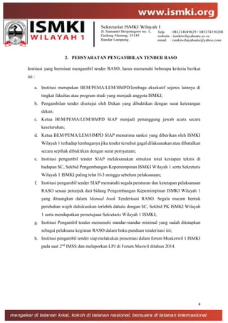 Manual book RASO ISMKI Wilayah 1 | PDF