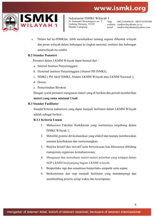 Manual Book Regional 1 Meeting of ISMKI | PDF