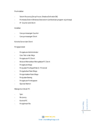 Smart Billing dan cara cara menerapkannya | PDF