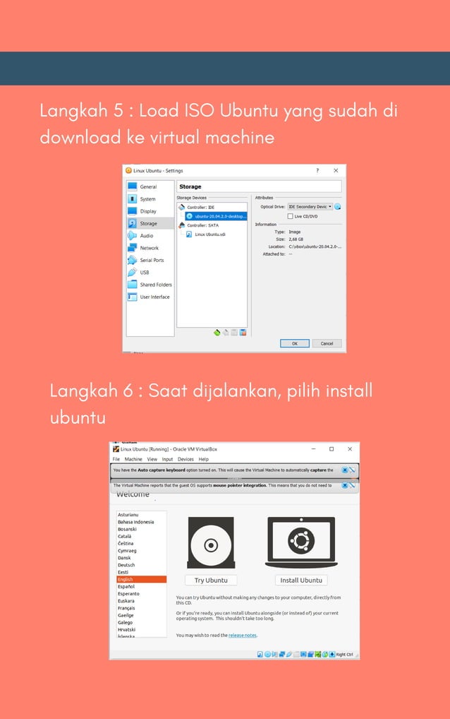 Panduan Instalasi Ubuntu Pada Virtual Box | PDF