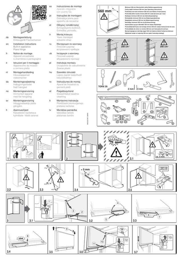 Manual bosch combi integrable kin86 af30 | PDF