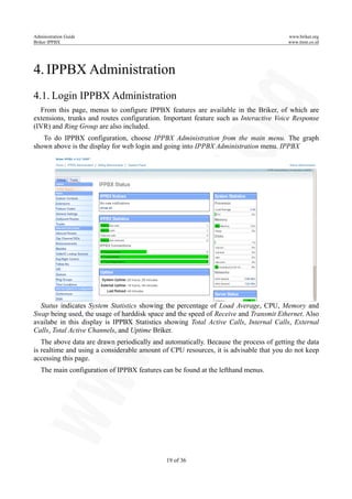 Manual guide briker IP PABX | PDF
