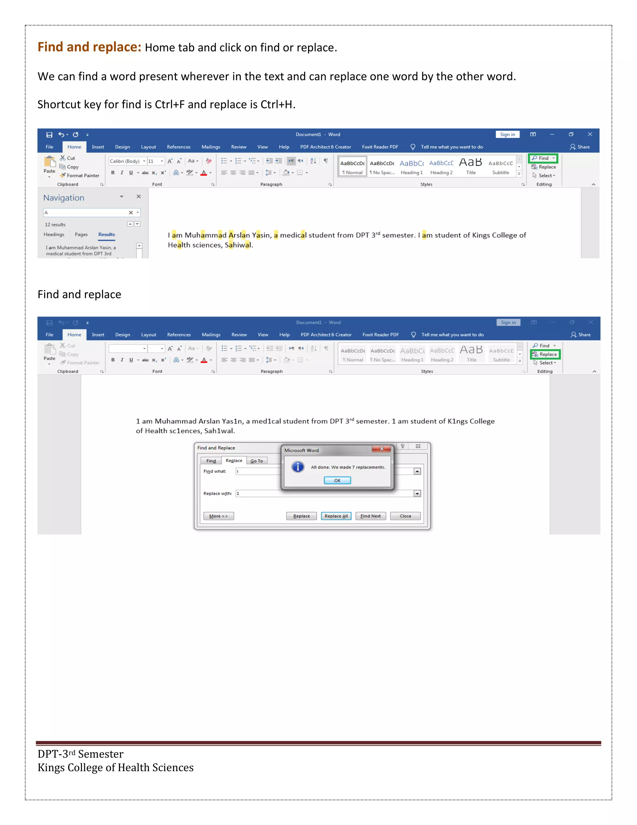 Computer Manual (Lab Mannual, Computer Application) by Muhammad Arslan ...