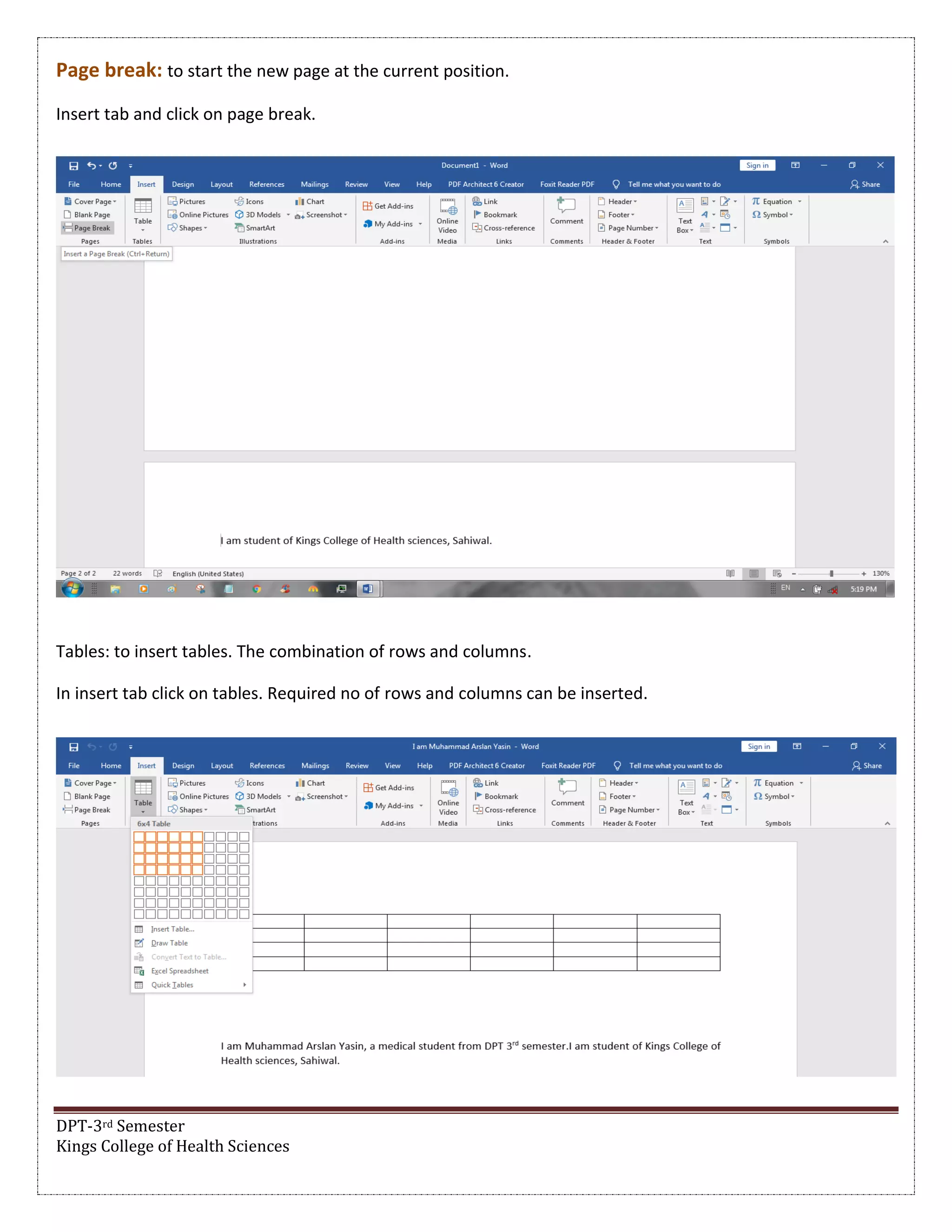 Computer Manual (Lab Mannual, Computer Application) by Muhammad Arslan ...
