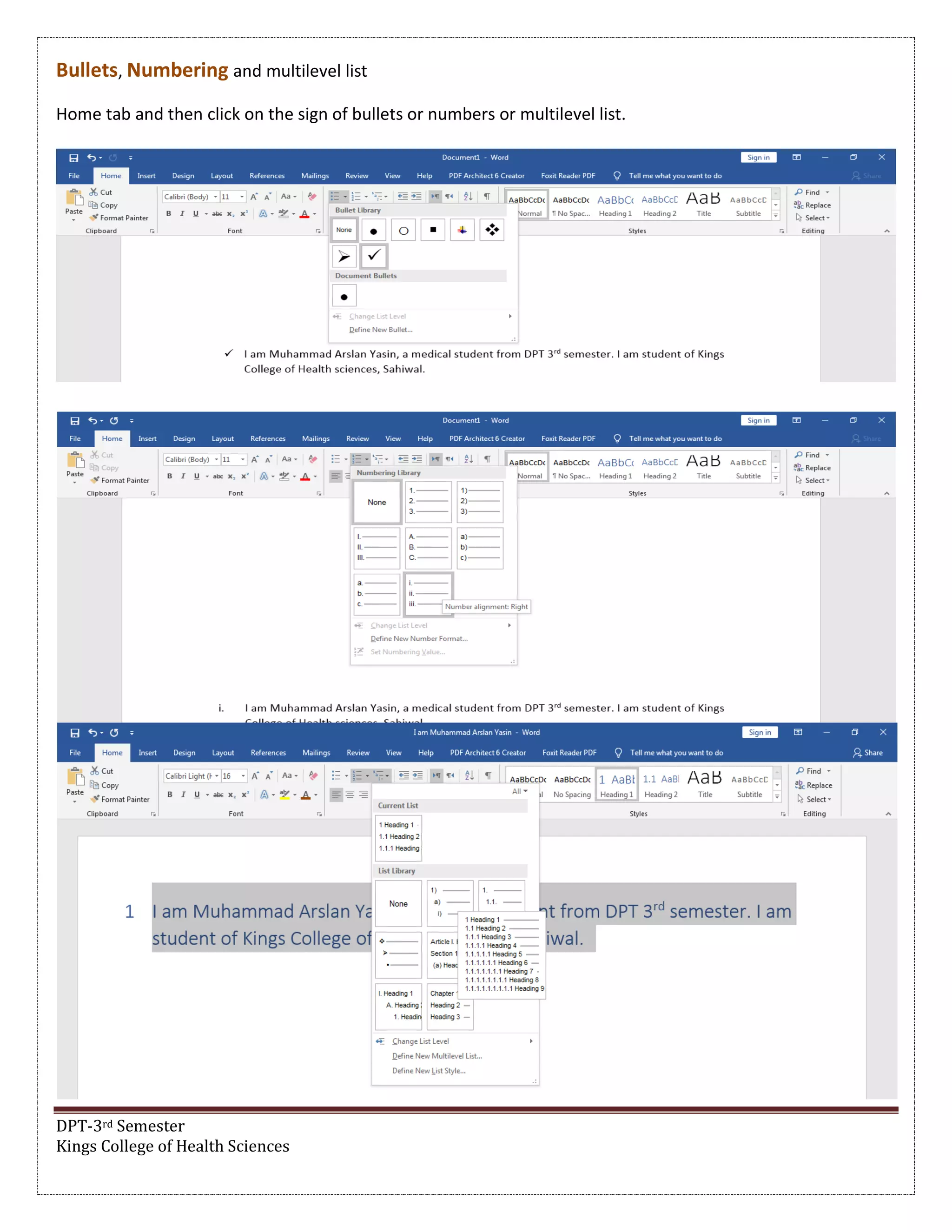 Computer Manual (Lab Mannual, Computer Application) by Muhammad Arslan ...