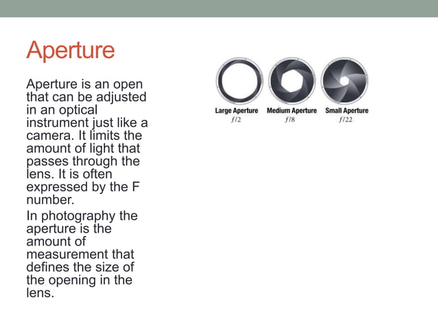 Manual camera settings | PPTX