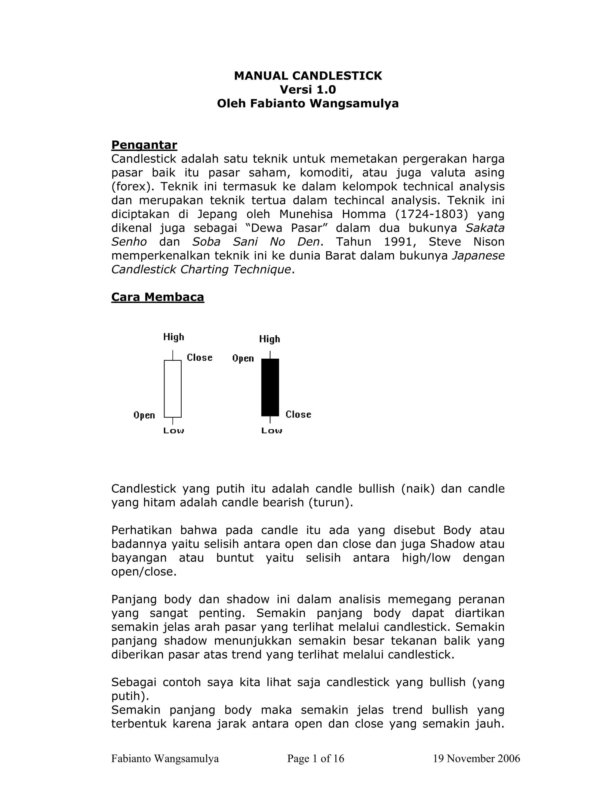 Manual candlestick | PDF