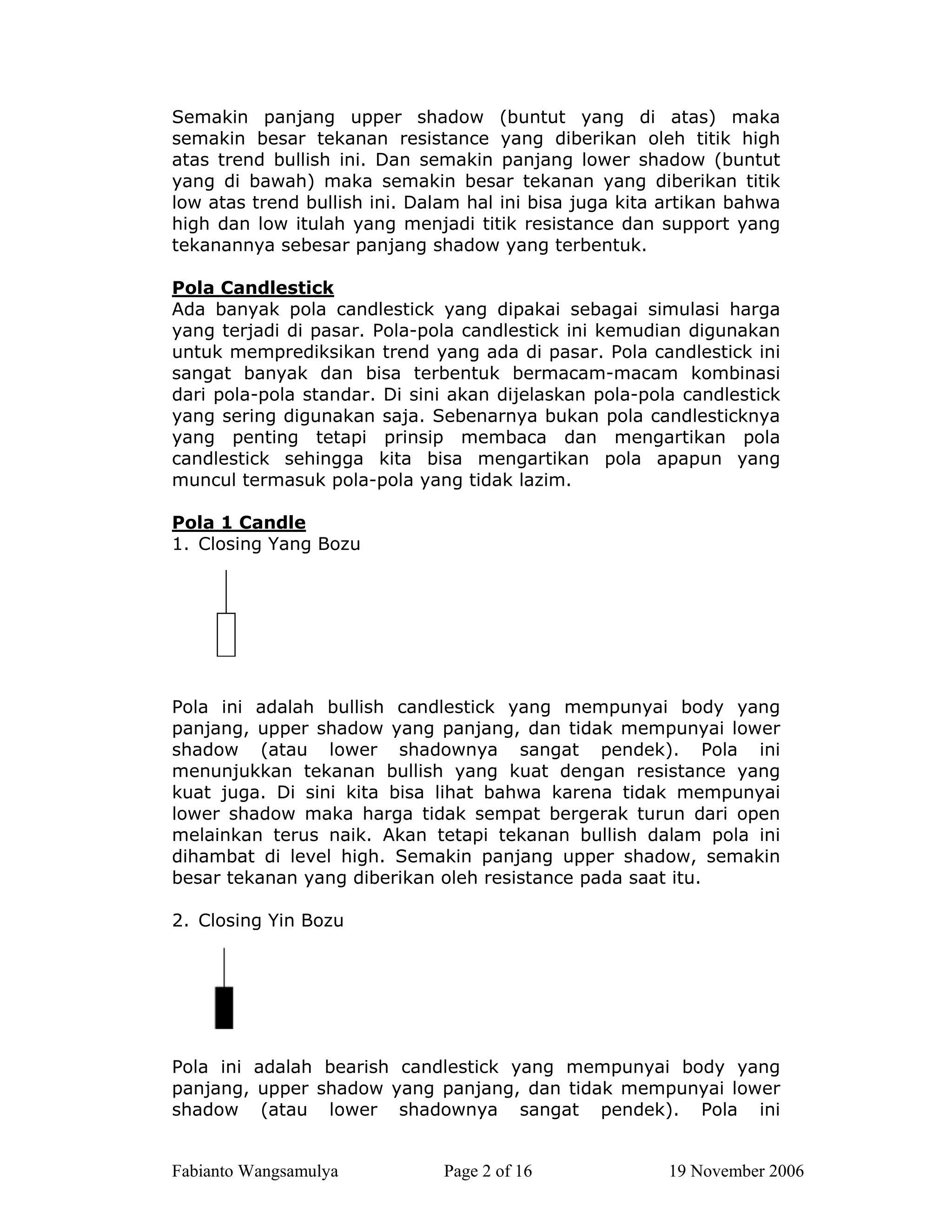 Manual candlestick | PDF