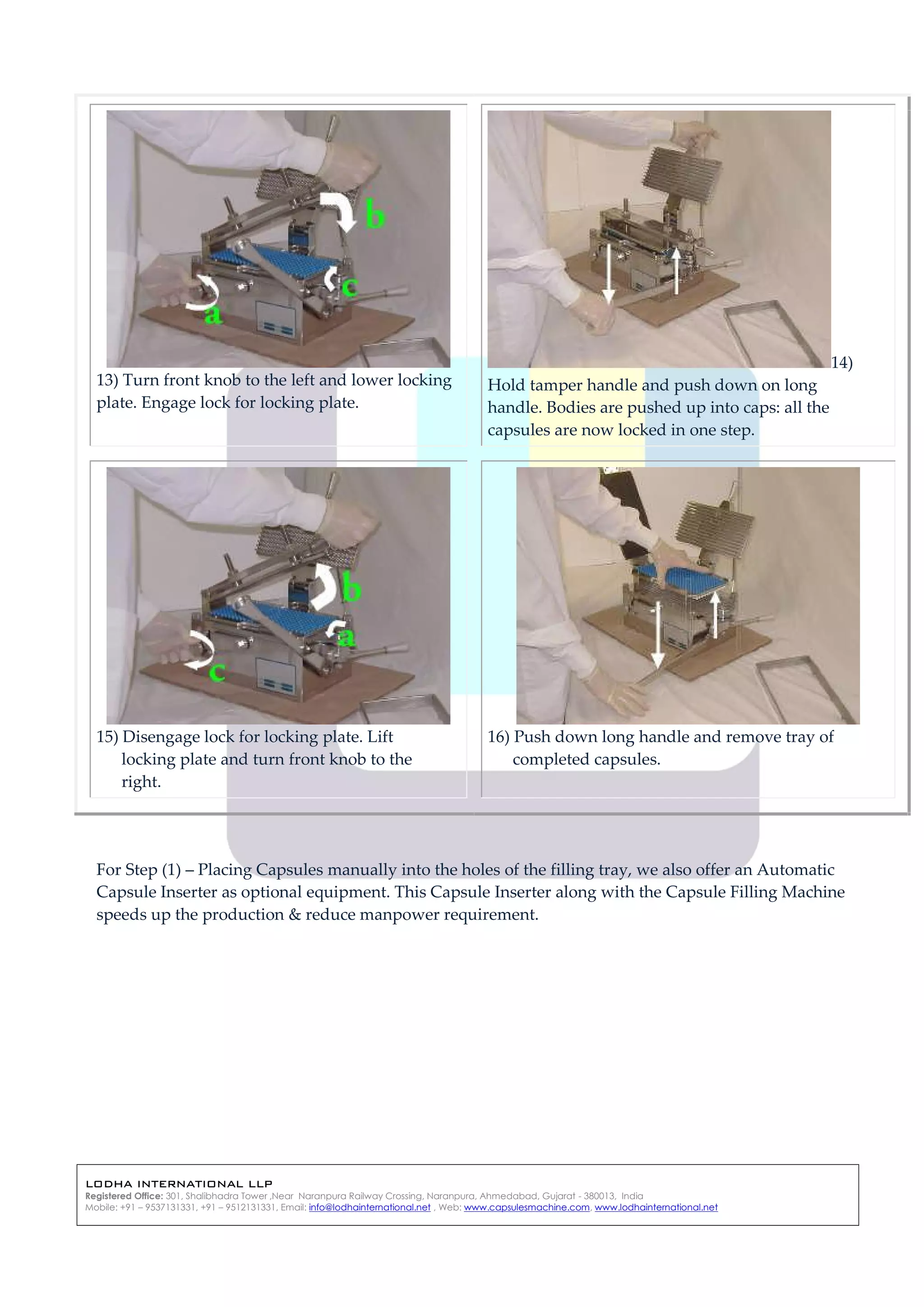 Manual capsule filling machine | PDF
