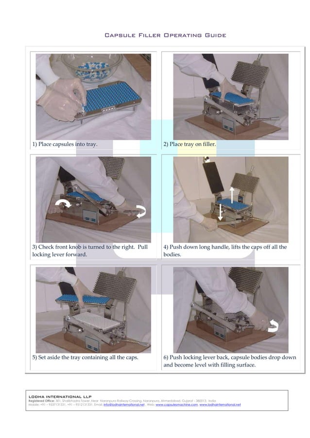 Manual capsule filling machine | PDF