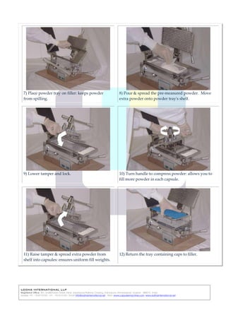 Manual capsule filling machine | PDF