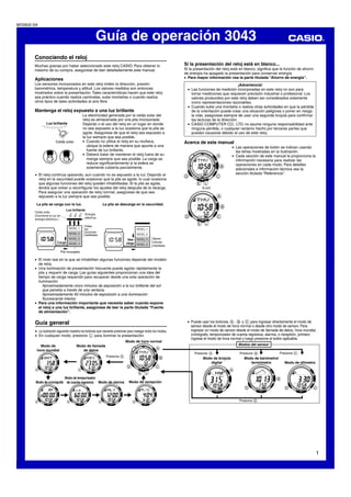 Casio Pathfinder Manual