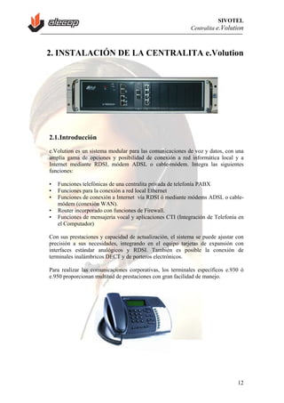 Manual central telefonica | PDF