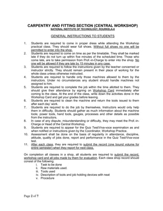 Manual carpentry & fitting shop 1st yr | PDF