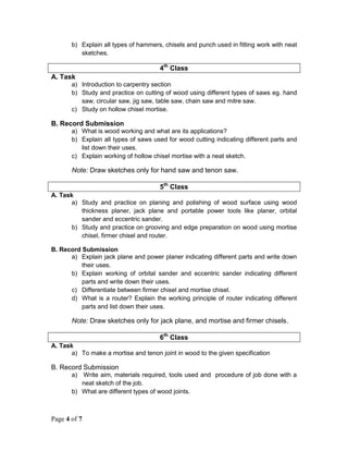 Manual carpentry & fitting shop 1st yr | PDF