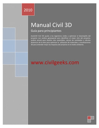 Manual civil 3 d | PDF
