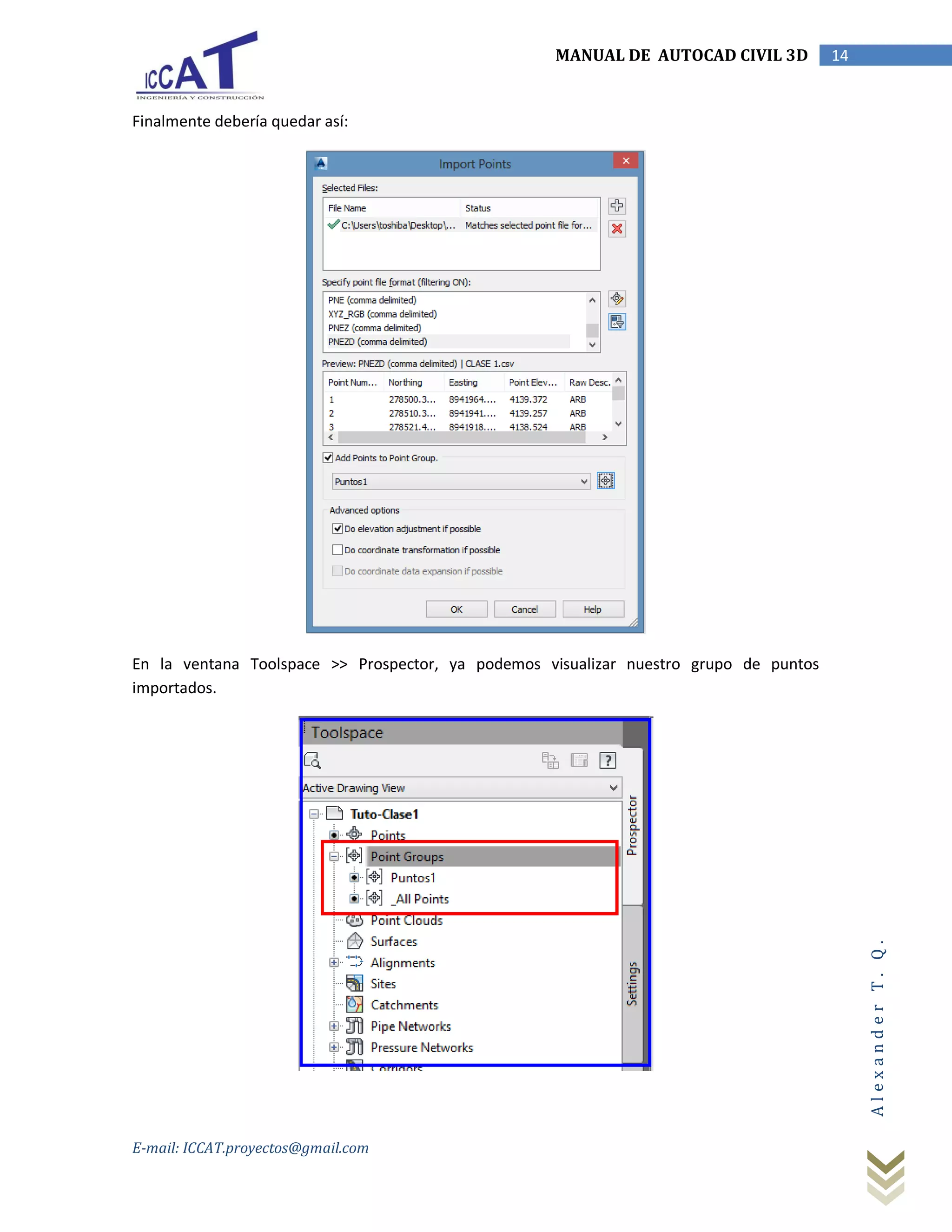 Manual AutoCAD Civil 3D - Iniciando Trabajos | PDF
