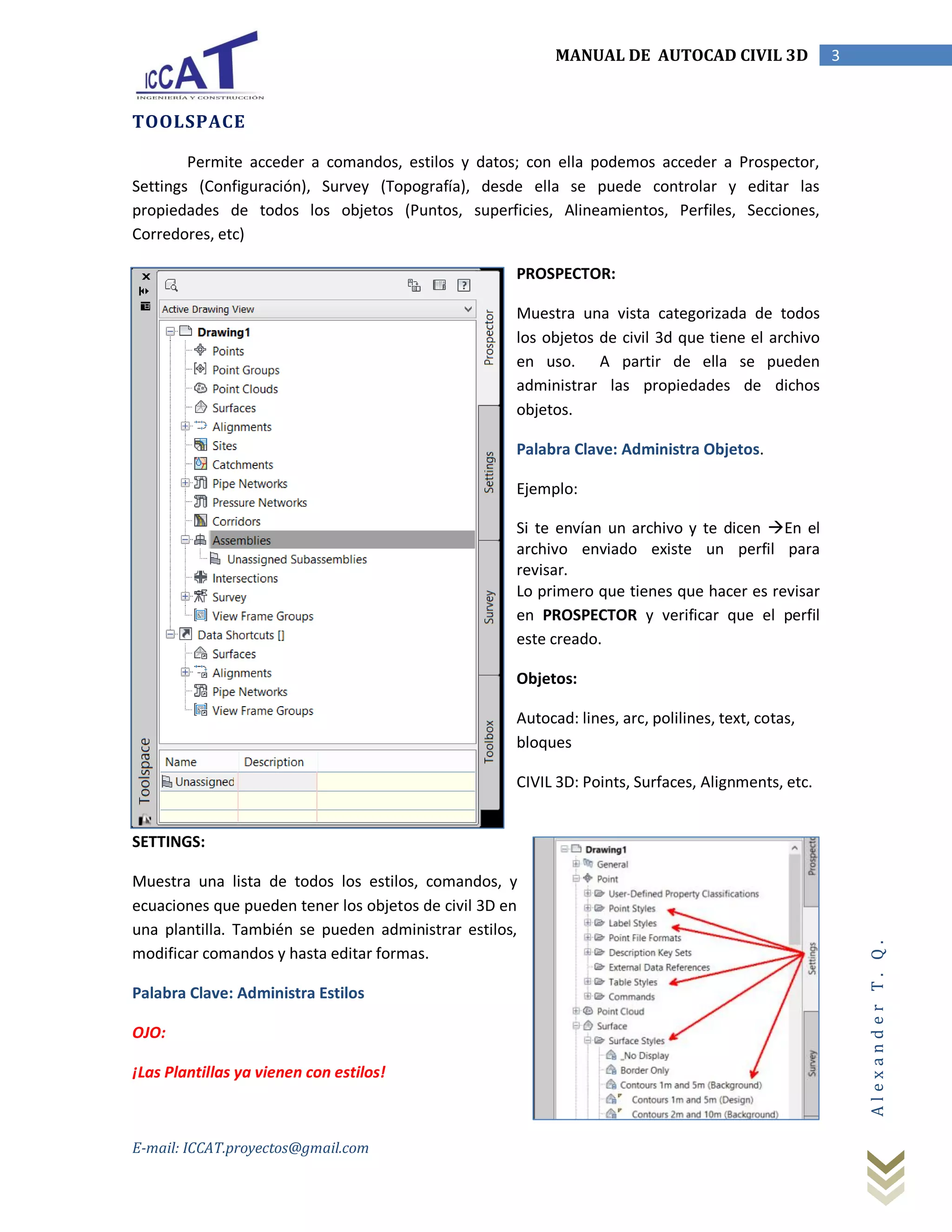 Manual AutoCAD Civil 3D - Iniciando Trabajos | PDF