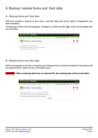 Manual ckforms en-1.3.4 | PDF