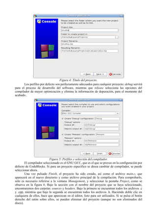 Manual Code::Blocks lenguaje C++ | PDF