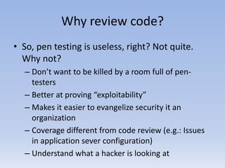 Manual Code Review | PPT