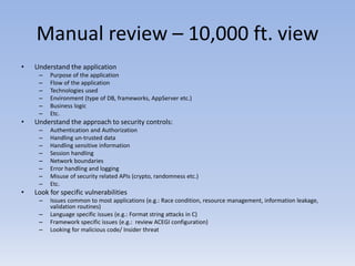Manual Code Review | PPT